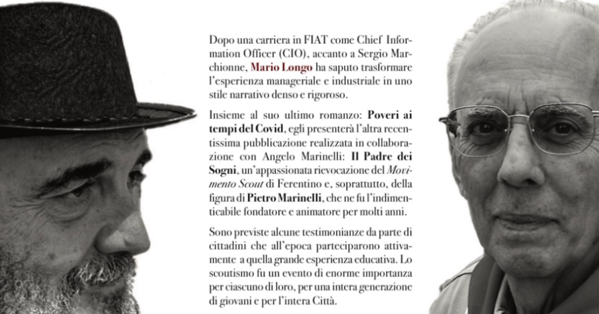 Ferentino, Lo scrittore Mario Longo presenta i suoi ultimi romanzi - Ciociaria Oggi